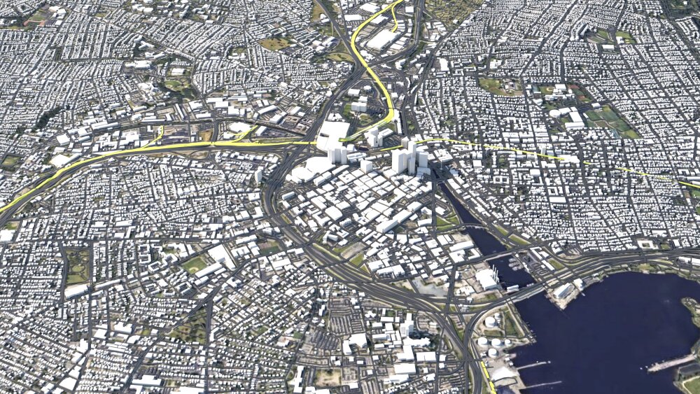 Providence and Pawtucket Rhode Island Usa 3D model - Download City on ...