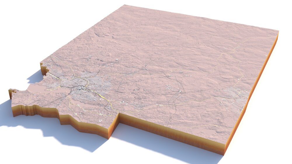 Providence and Pawtucket Rhode Island Usa 3D model - Download City on ...
