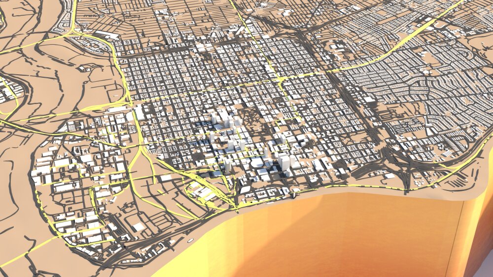 Sacramento City in California Usa 3D model - Download City on 3DModels.org