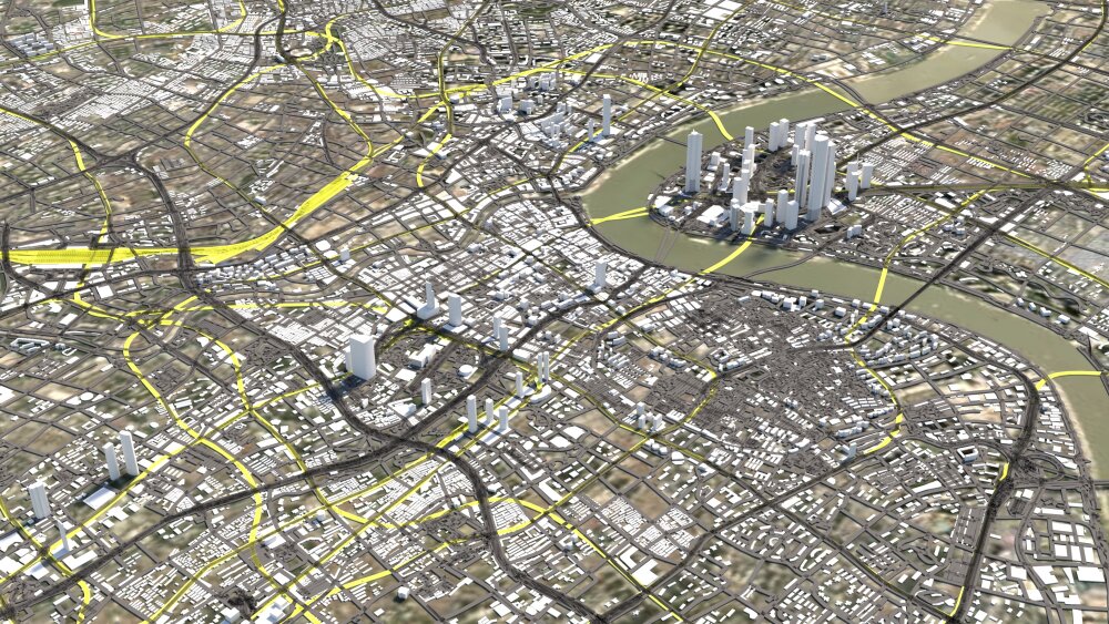 Ciudad de Shanghai en China Modelo 3D - Descargar Ciudad on 3DModels.org