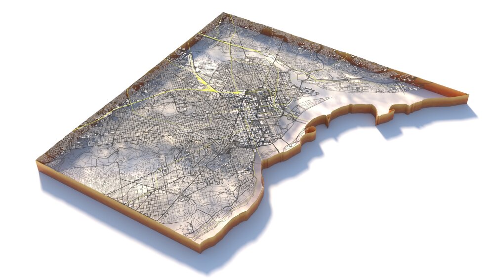 Washington DC Usa 3D model - Download City on 3DModels.org