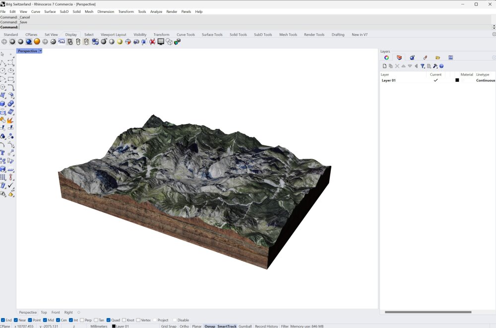 Brig Alps Switzerland 3D model - Download Landscapes on 3DModels.org