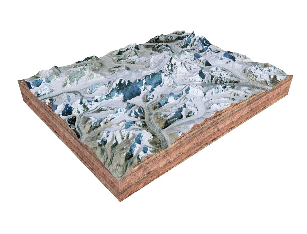 Cho Oyu Mountain Nepal China 3D model - Download Landscapes on 3DModels.org