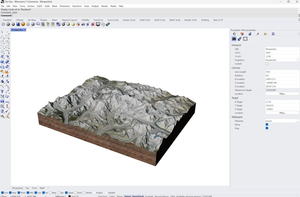 Cho Oyu Mountain Nepal China 3D model - Download Landscapes on 3DModels.org