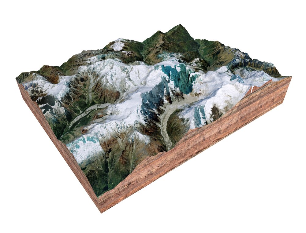 Himalchuli Mountain Nepal 3D model - Download Landscapes on 3DModels.org