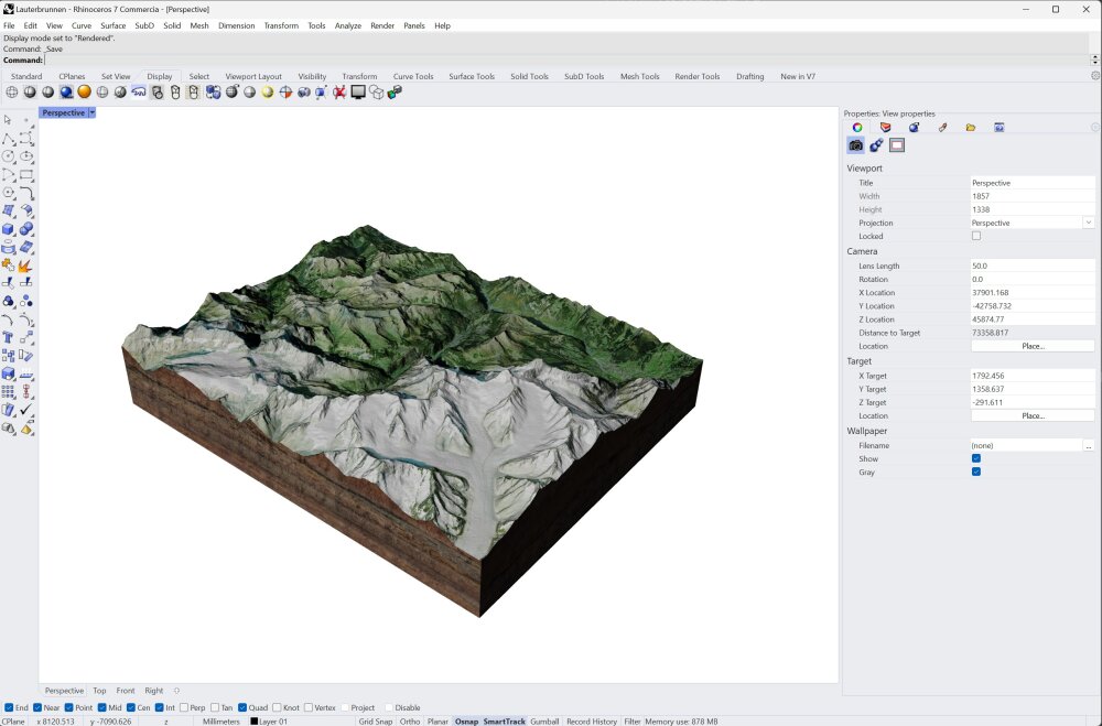 Lauterbrunnen Alps Switzerland 3D model - Download Landscapes on ...