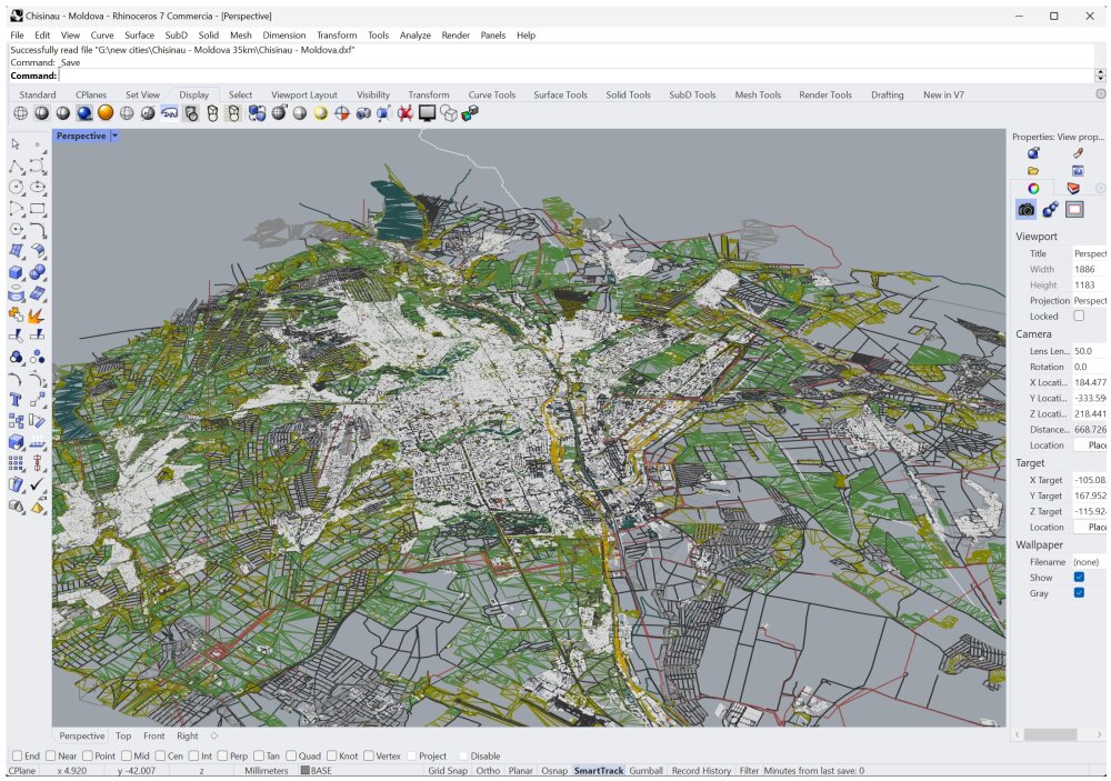 Chisinau Moldova 35km 3D model - Download City on 3DModels.org