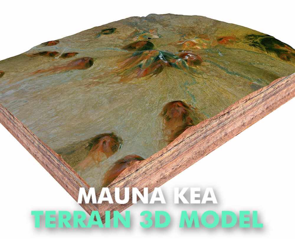 Mauna Kea Hawái Estados Unidos Modelo 3D - Descargar Paisajes on ...