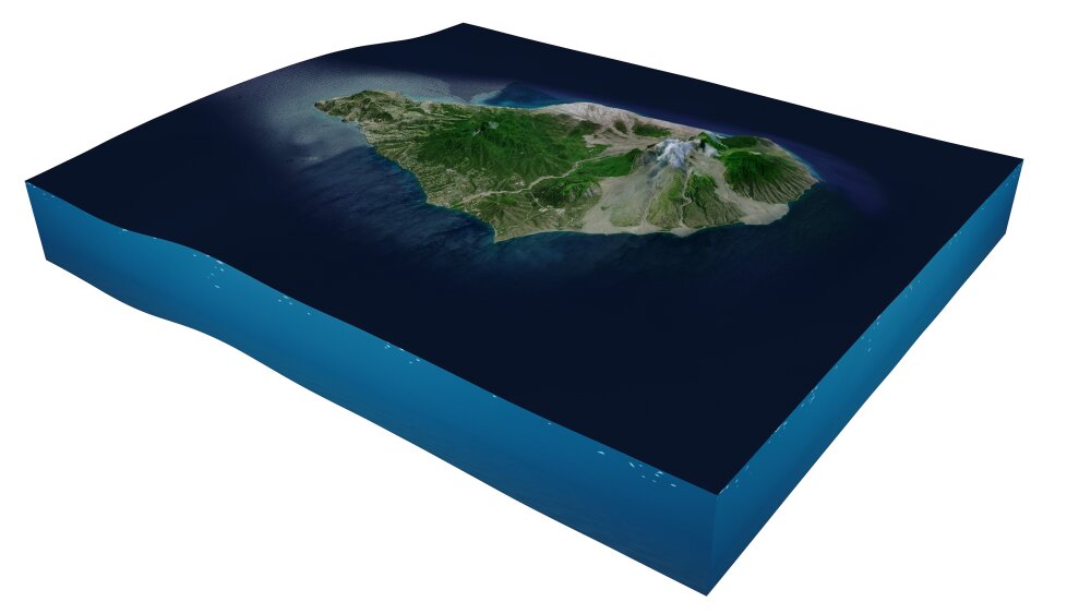 Montserrat Island 3D model - Download Landscapes on 3DModels.org