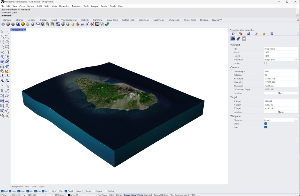 Montserrat Island 3D model - Download Landscapes on 3DModels.org
