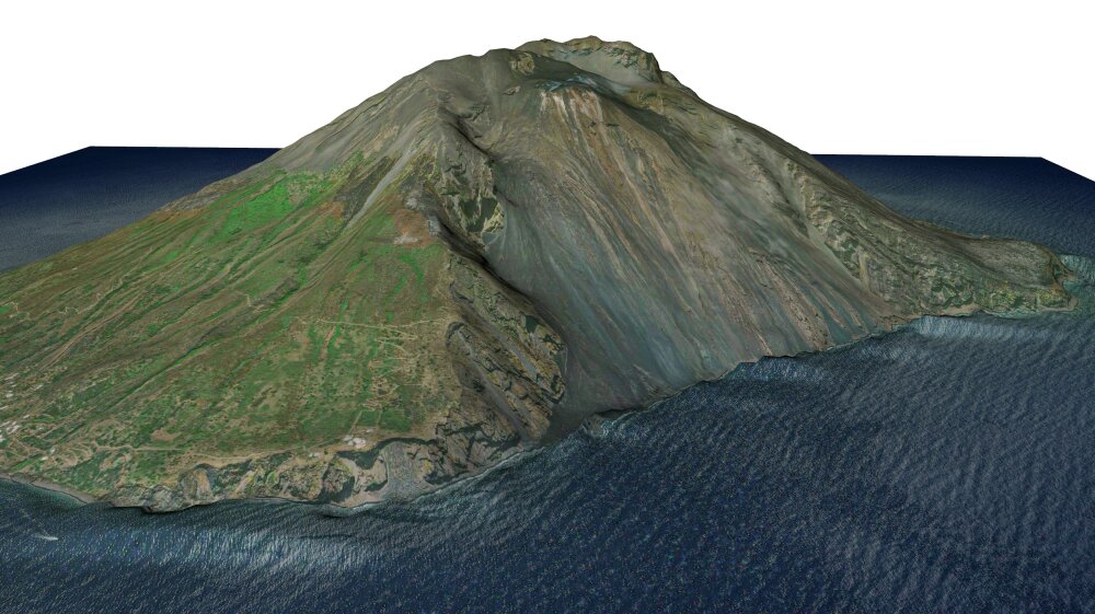 Isla Stromboli Modelo 3D - Descargar Paisajes activado 3DModels.org