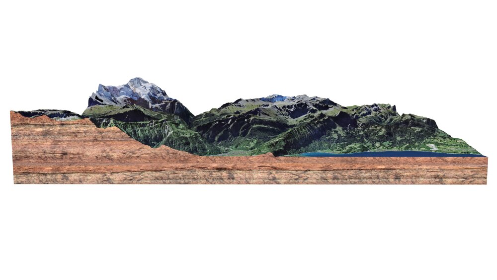 Sulegg Alps Switzerland 3D model - Download Landscapes on 3DModels.org