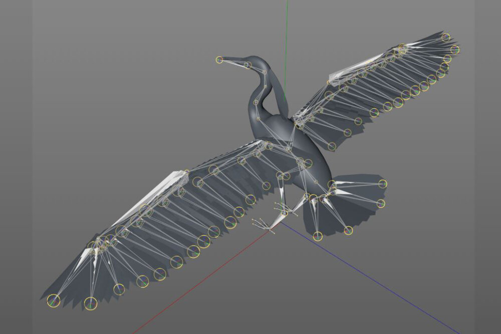 Egret C4D 3D model - Download Birds on 3DModels.org