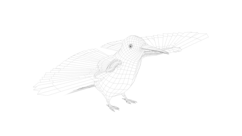 Colibrí C4D Modelo 3D - Descargar Aves on 3DModels.org