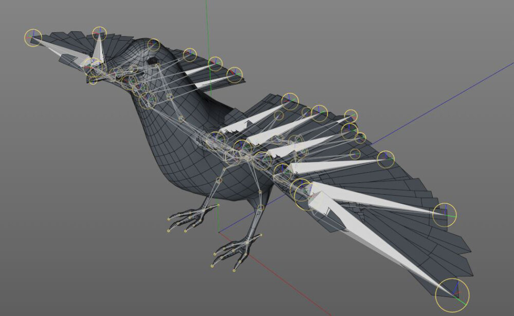 Raven C4D 3D model - Download Birds on 3DModels.org