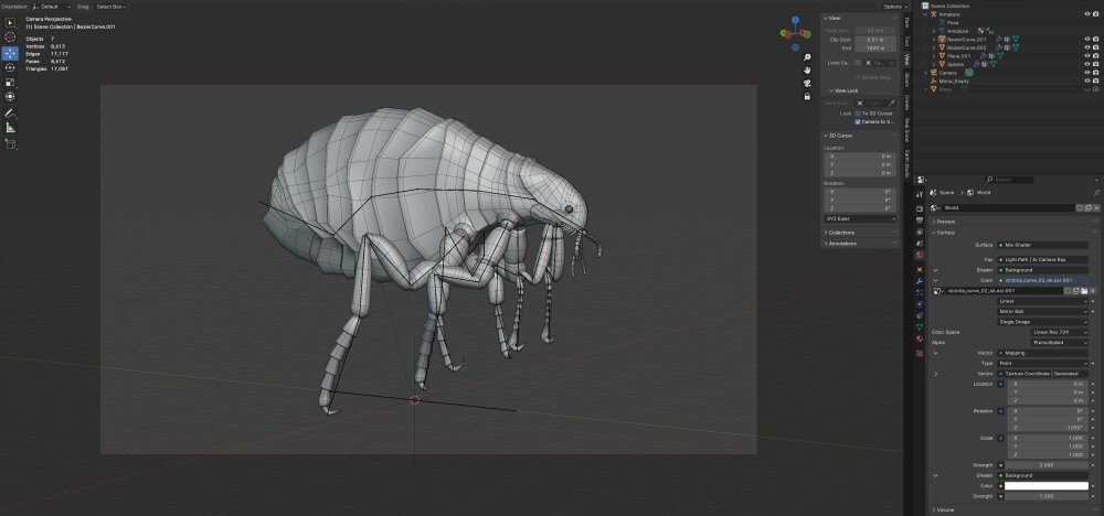 Flea Blend 3D model - Download Insects on 3DModels.org