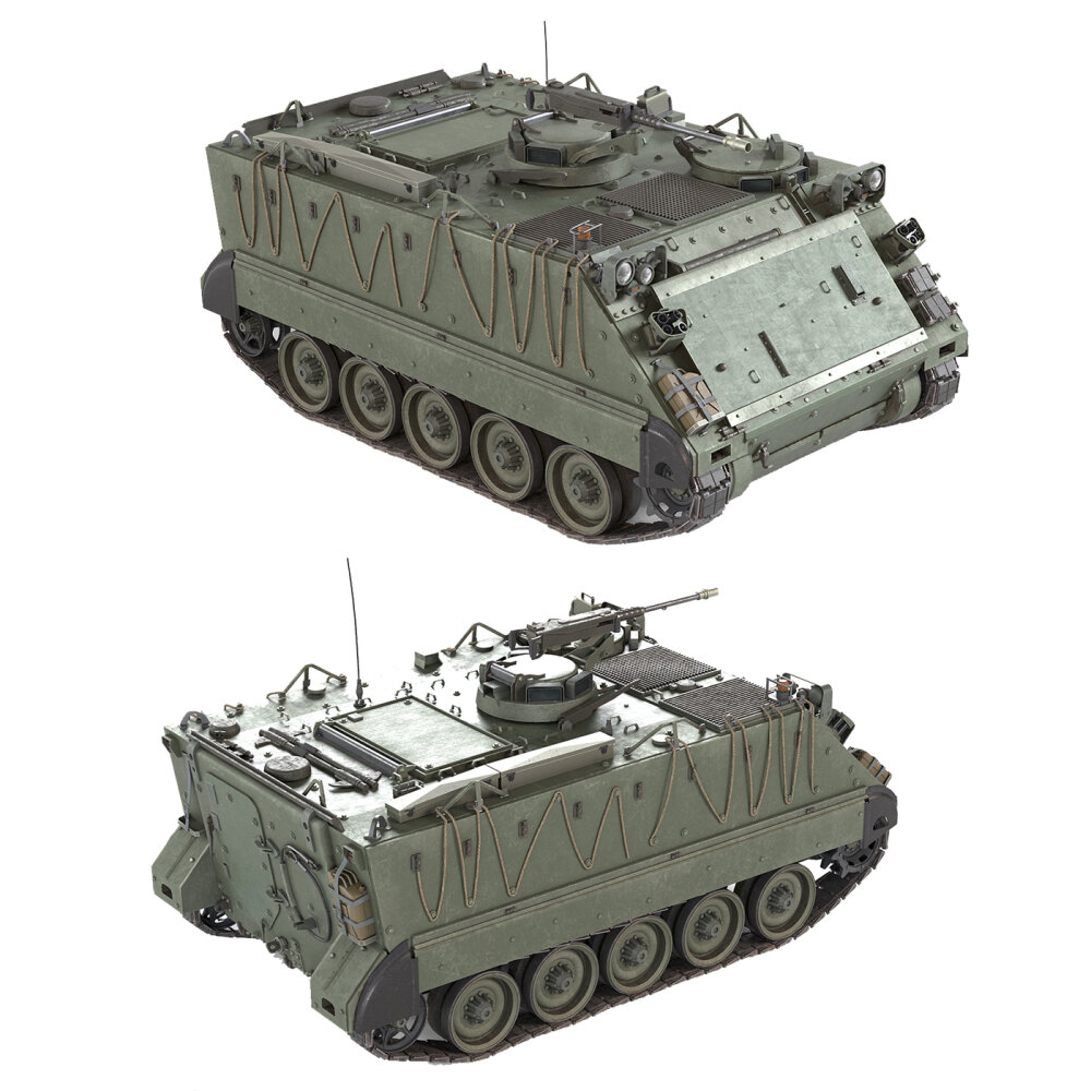 M113 Armored Personnel Carrier Apc 3D model - Download Fighting Vehicle ...