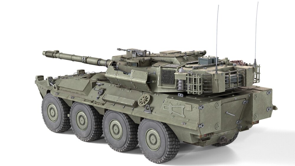 B1 Centauro Wheeled Tank Destroyer 3D model - Download Tank on 3DModels.org