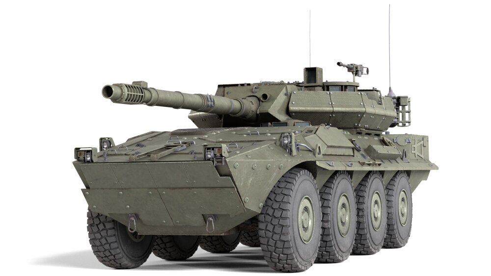 B1 Centauro Wheeled Tank Destroyer 3D model - Download Tank on 3DModels.org