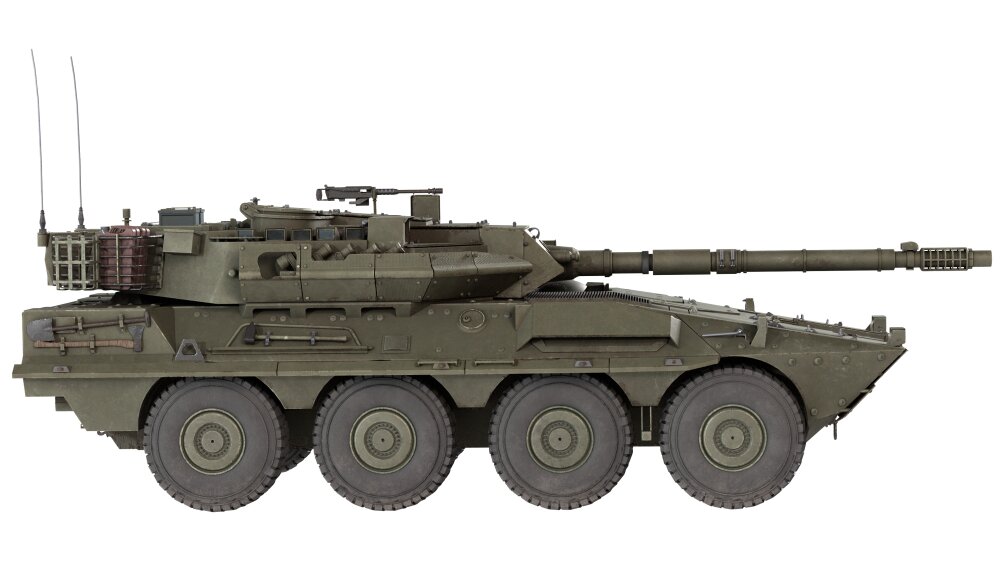 B1 Centauro Wheeled Tank Destroyer 3D model - Download Tank on 3DModels.org