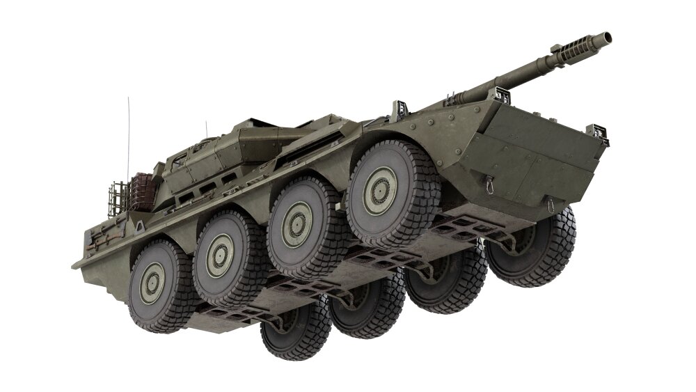 B1 Centauro Wheeled Tank Destroyer 3D model - Download Tank on 3DModels.org