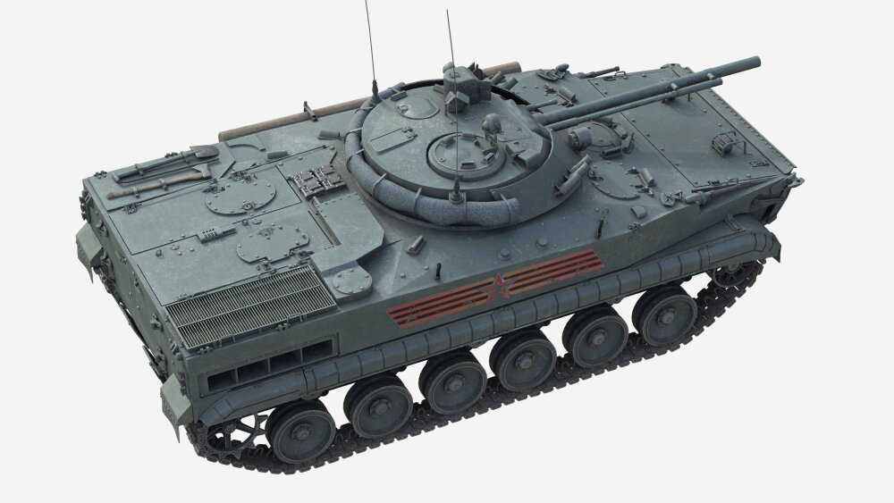 Bmp 3 Tank Infantry Fighting Vehicle 3D model - Download Fighting ...