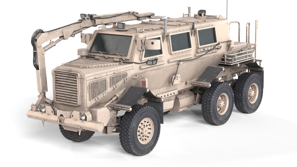 Buffalo Mrap 3D model - Download Military Automobile on 3DModels.org