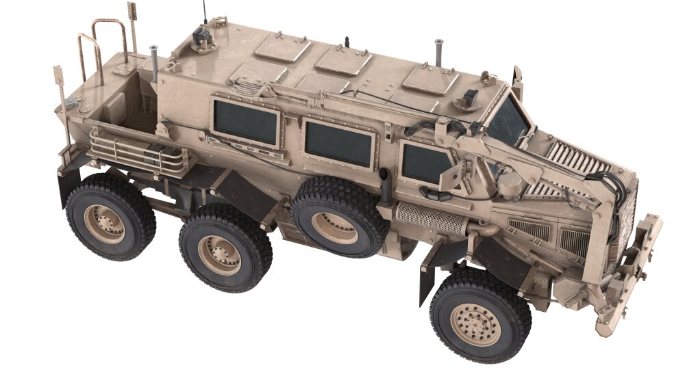 Buffalo Mrap 3D model - Download Military Automobile on 3DModels.org