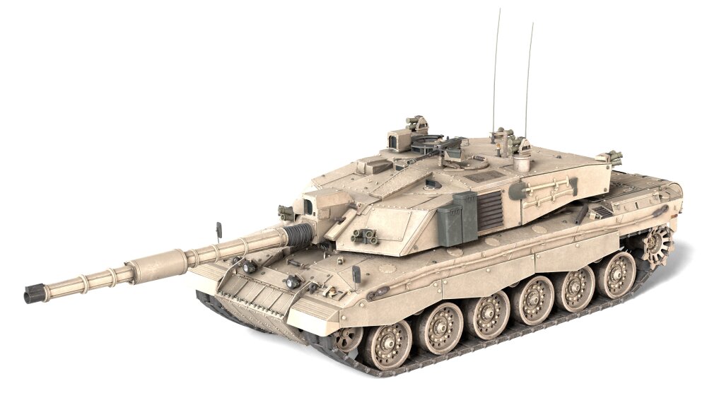 Challenger 2 Main Battle Tank 3D model - Download Tank on 3DModels.org
