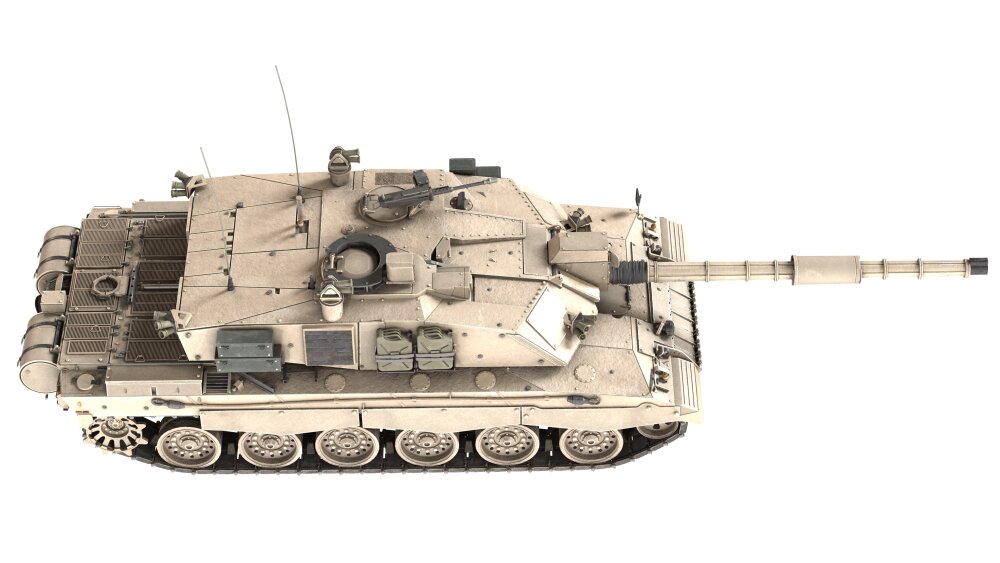 Challenger 2 Main Battle Tank 3D model - Download Tank on 3DModels.org