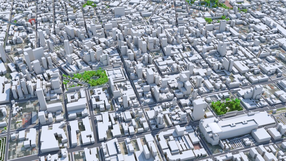 Curitiba City Brazil Modelo 3D - Descargar Ciudad on 3DModels.org