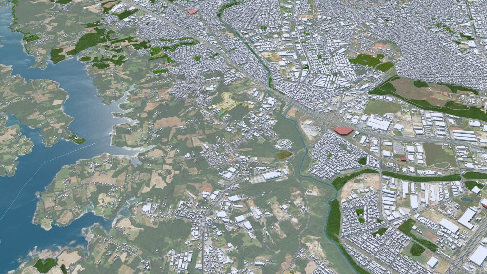 Curitiba City Brazil 3D model - Download City on 3DModels.org