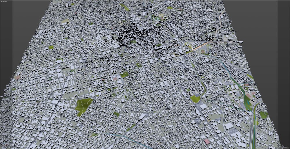 Centro de Curitiba en Brasil Modelo 3D - Descargar Ciudad activado ...