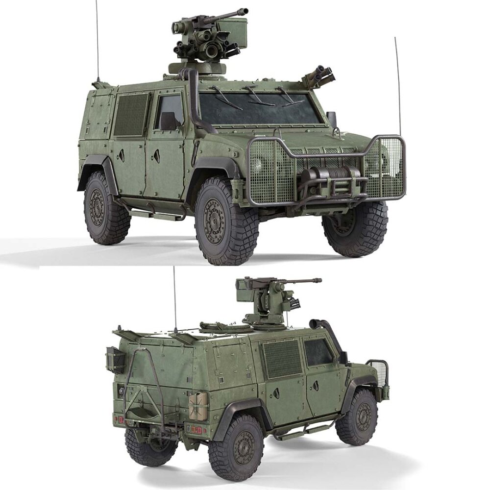 Iveco Lmv Light Multirole Vehicle 3D model - Download Fighting Vehicle ...