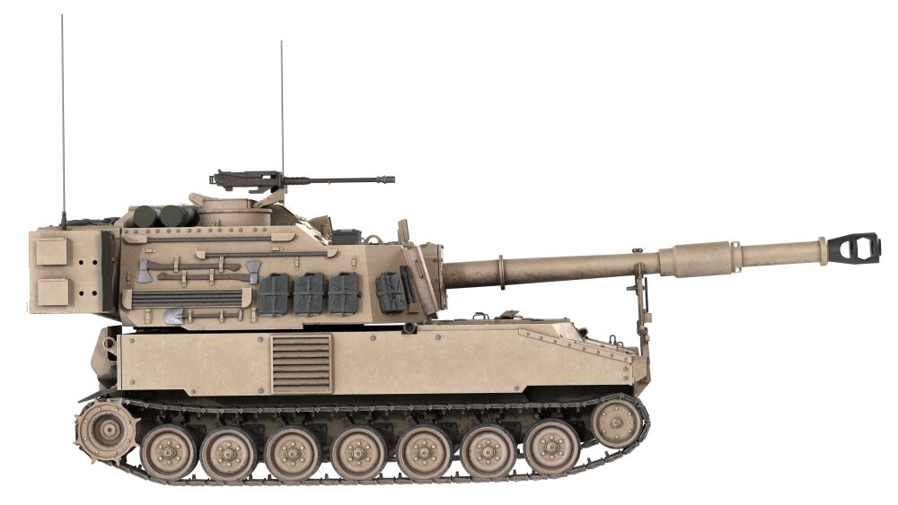 M109A6 Paladin Howitzer Modelo 3D - Descargar Sistemas de artillería on ...