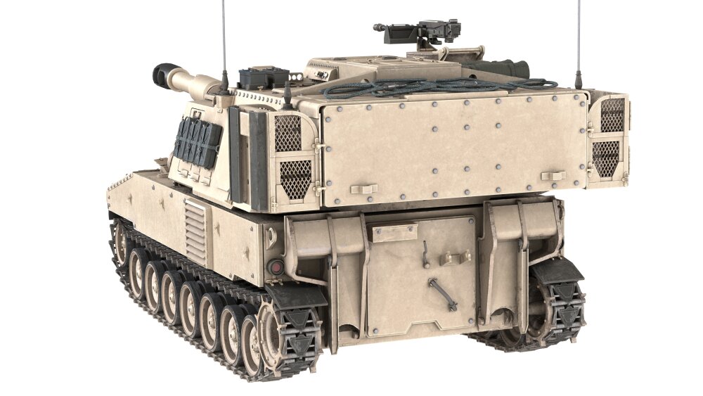 M109A6 Paladin Howitzer Modelo 3D - Descargar Sistemas de artillería on ...