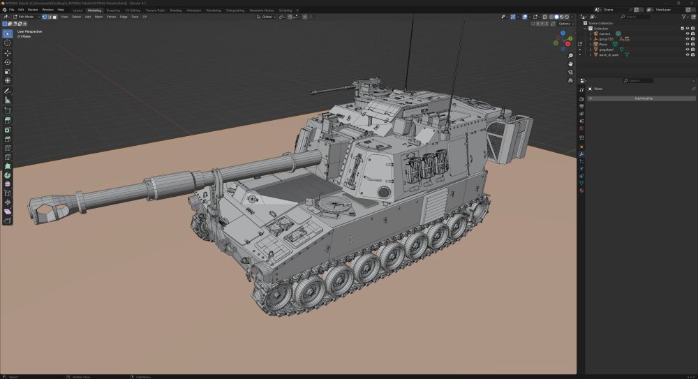 M109A6 Paladin Howitzer Modelo 3D - Descargar Sistemas de artillería on ...