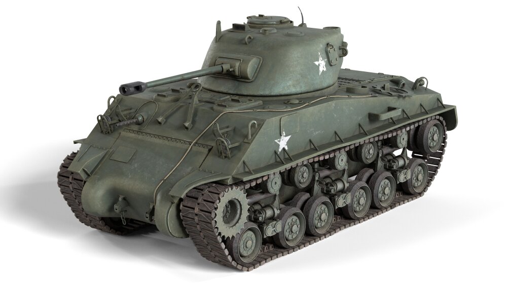 M4 Sherman Tank 3D model - Download Tank on 3DModels.org