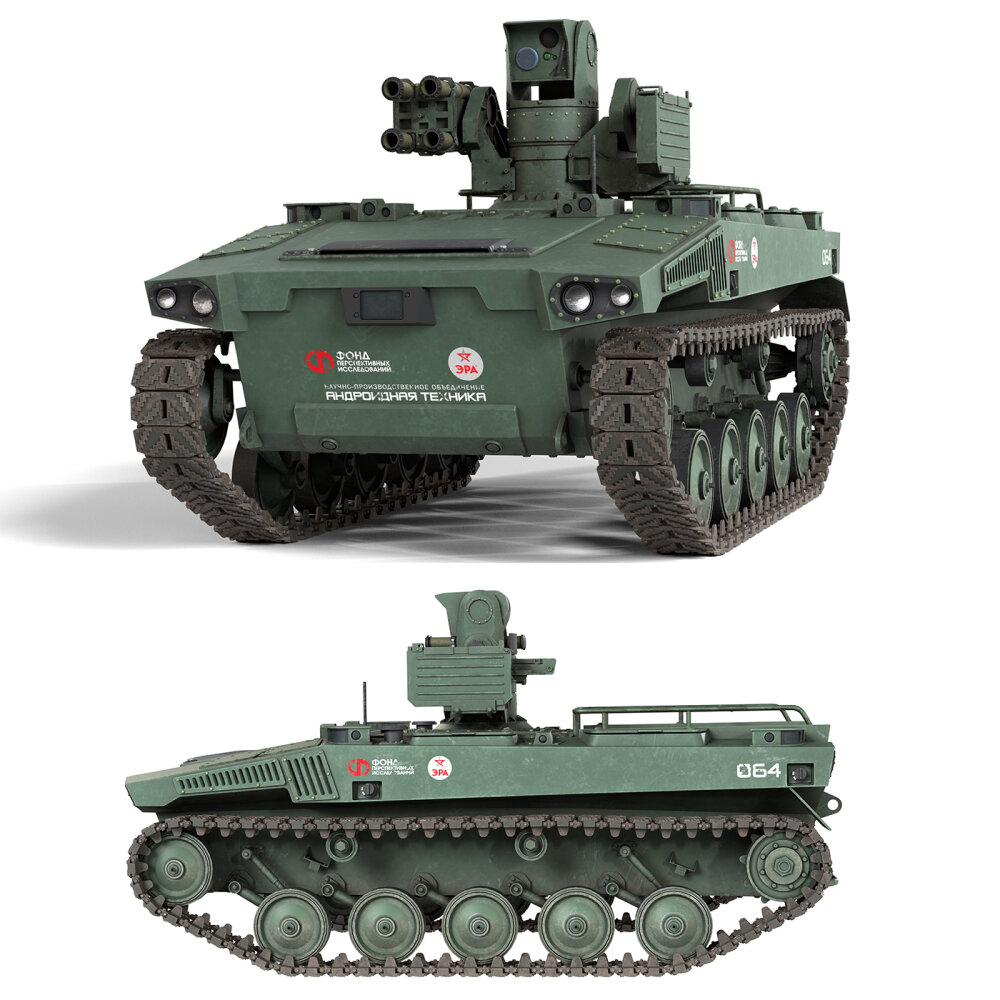 Marker Anti Tank Robot Ugv 3D model - Download Fighting Vehicle on ...