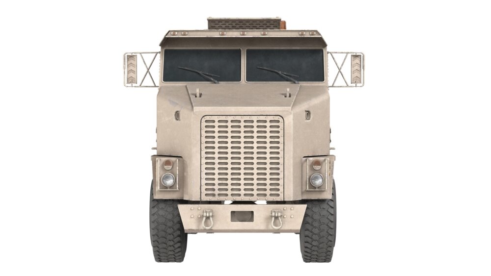 Oshkosh M1070 Army Tank Transporter 3D model - Download Army Truck on ...