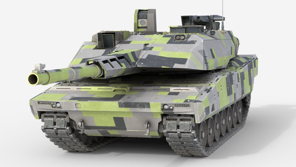Tanque de Batalha Principal Panther KF51 Modelo 3D - Baixar Carro de ...