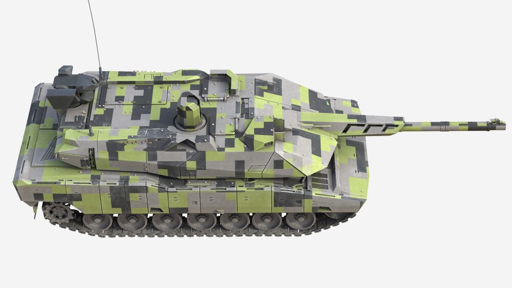 Tanque de Batalha Principal Panther KF51 Modelo 3D - Baixar Carro de ...