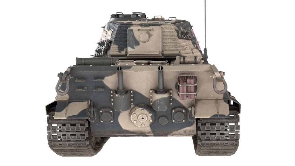 Tiger II German Tank 3D model - Download Tank on 3DModels.org