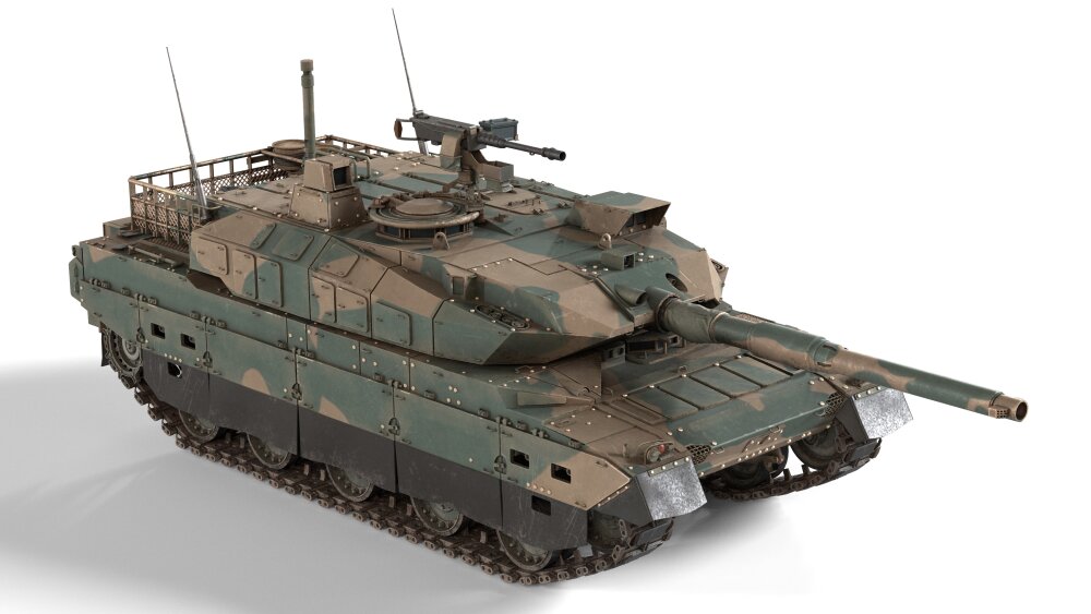 Type 10 Hitomaru Mbt 3D model - Download Tank on 3DModels.org