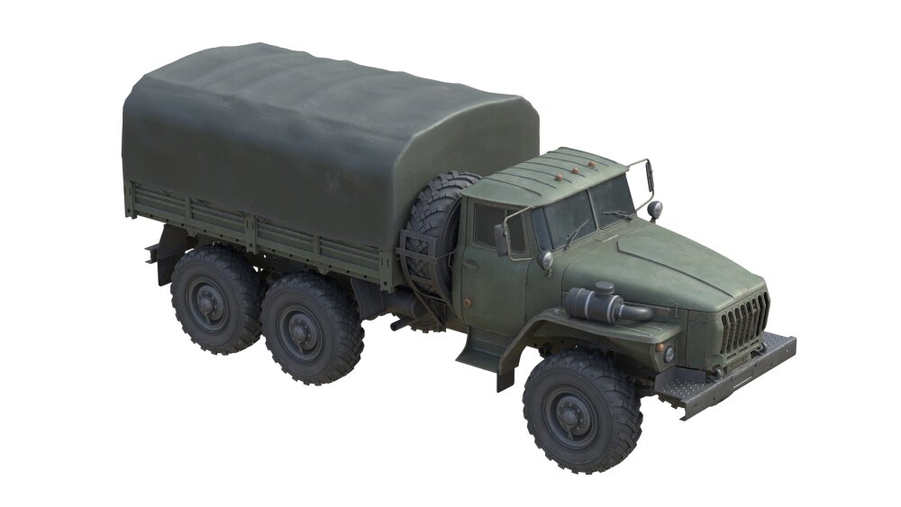 Ural 4320 Military Truck 3D model - Download Army Truck on 3DModels.org