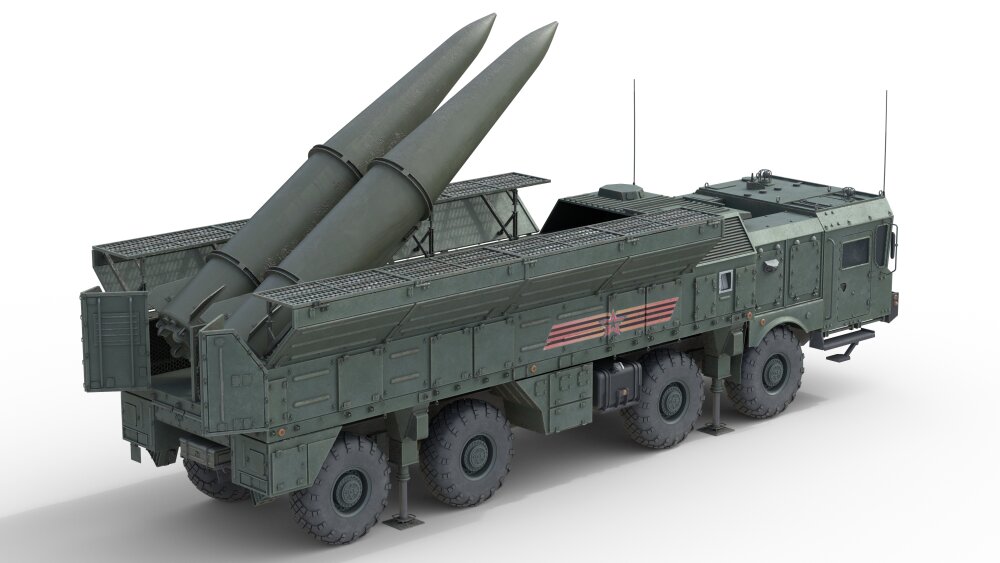 9K720 Iskander Short Range Ballistic Missile 3D model - Download ...