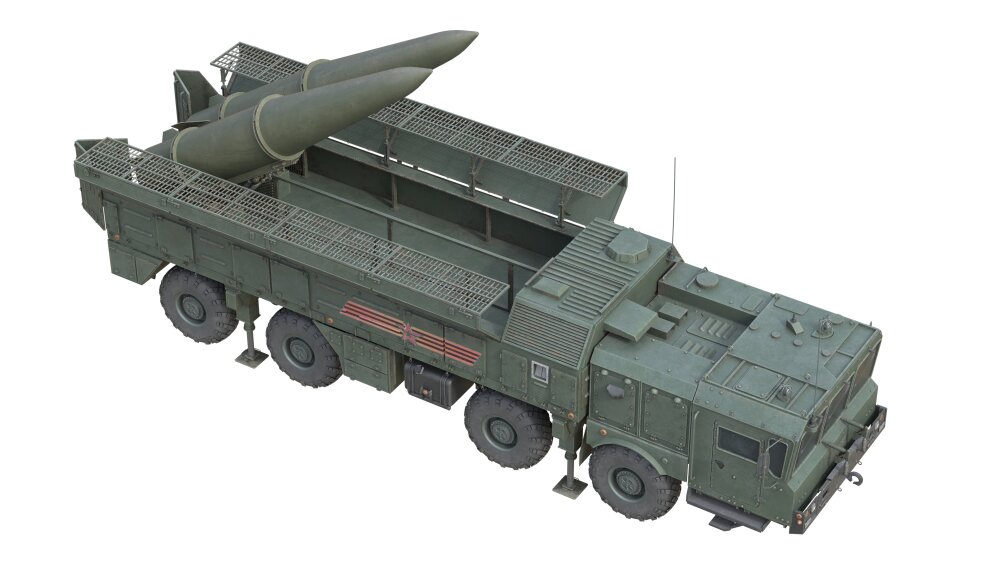 9K720 Iskander Short Range Ballistic Missile 3D model - Download ...