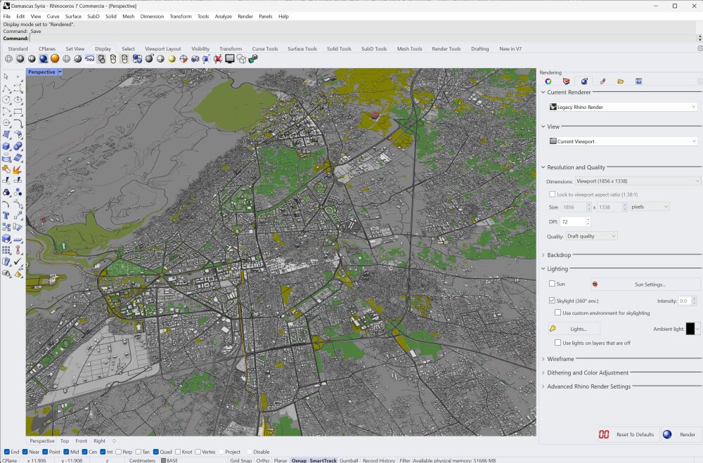 Damascus Syria 40km AI 3D model - Download City on 3DModels.org