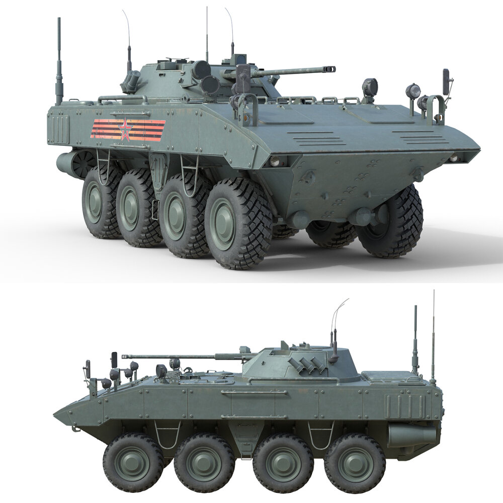 K-17 Bumerang Armored Infantry Fighting Vehicle 3D model - Download ...