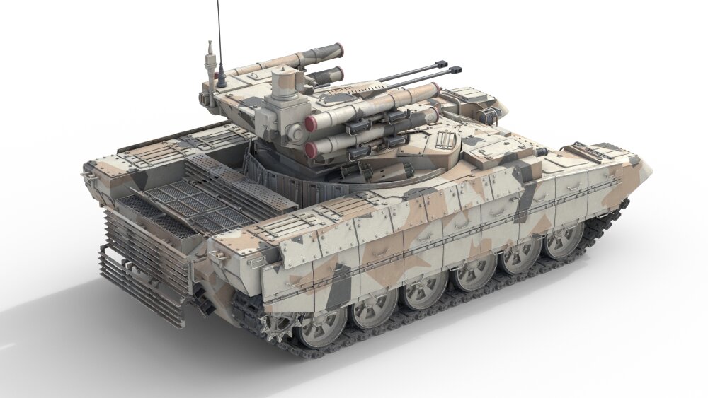 BMPT Terminator Vehículo de Combate de Apoyo de Tanques Modelo 3D ...